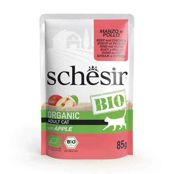 Schesir - Bio Complete Cat Wet Food - Beef & Chicken With Apple Pate – Vetopia Online Store