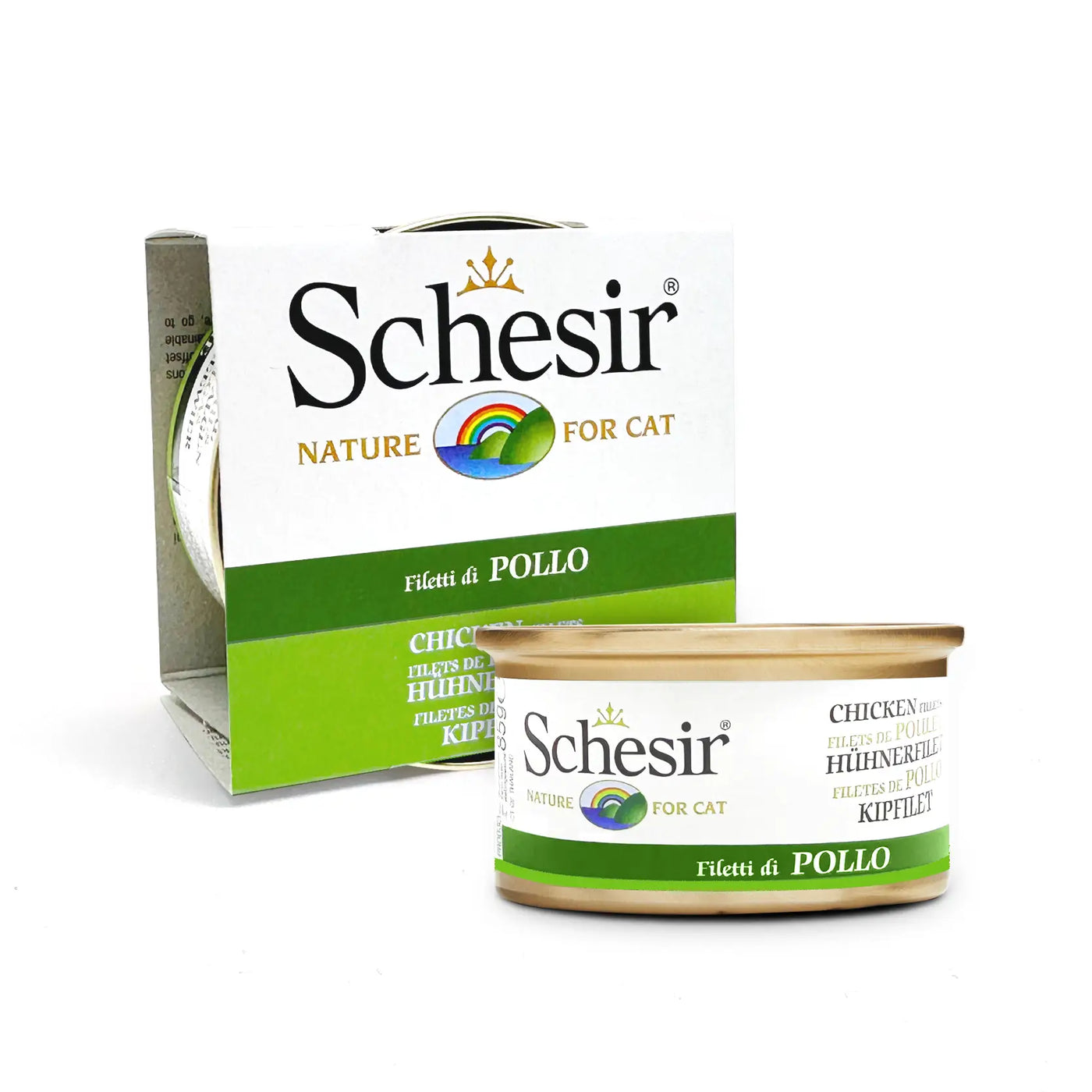 Schesir - Complementary Wet Food for Adult Cats - Chicken Fillets 85g – Vetopia