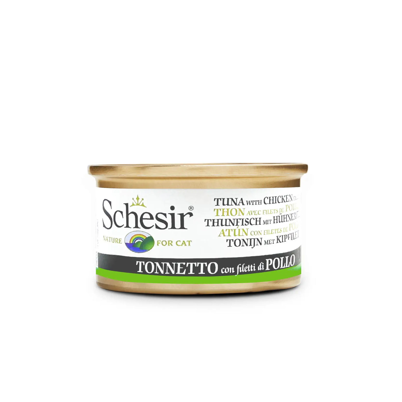 Schesir - Complementary Wet Food for Adult Cats - Tuna with Chicken 85 – Vetopia