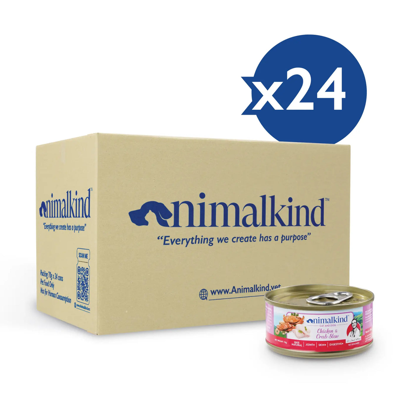 Animalkind | Wet Food for Dogs & Cats - Chicken & Crab Stew | Vetopia